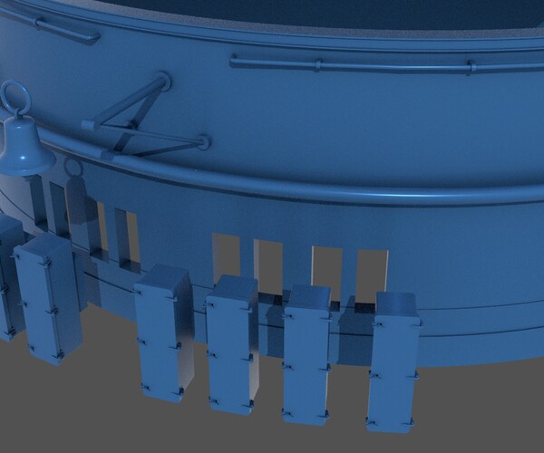 ArtStation - 381mm WW2 Italian turret n3 1/200 scale - 3D PRINTING ...