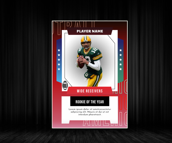 ArtStation - 7 in 1 Sports trading card Photoshop templates | Artworks