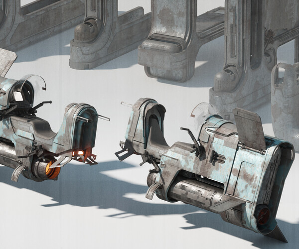 ArtStation - Ancient Sci Fi Kitbash | Game Assets