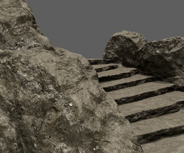 ArtStation - Rock Stair | Game Assets