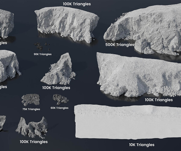 ArtStation - Large Coastal Cliff Collection | Game Assets