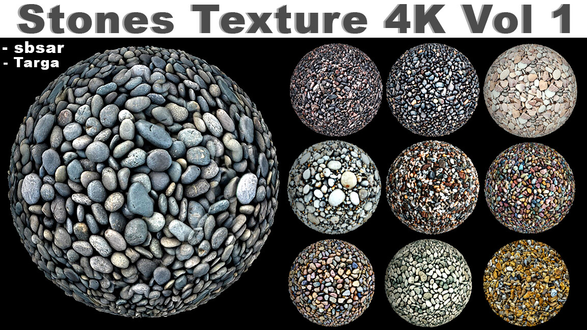 ArtStation - Stones Texture 4K Vol 1 | Resources
