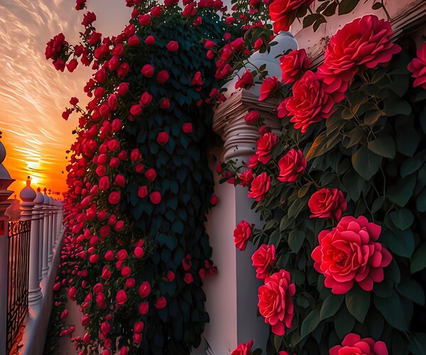 ArtStation - Rose wall group of pictures | Artworks