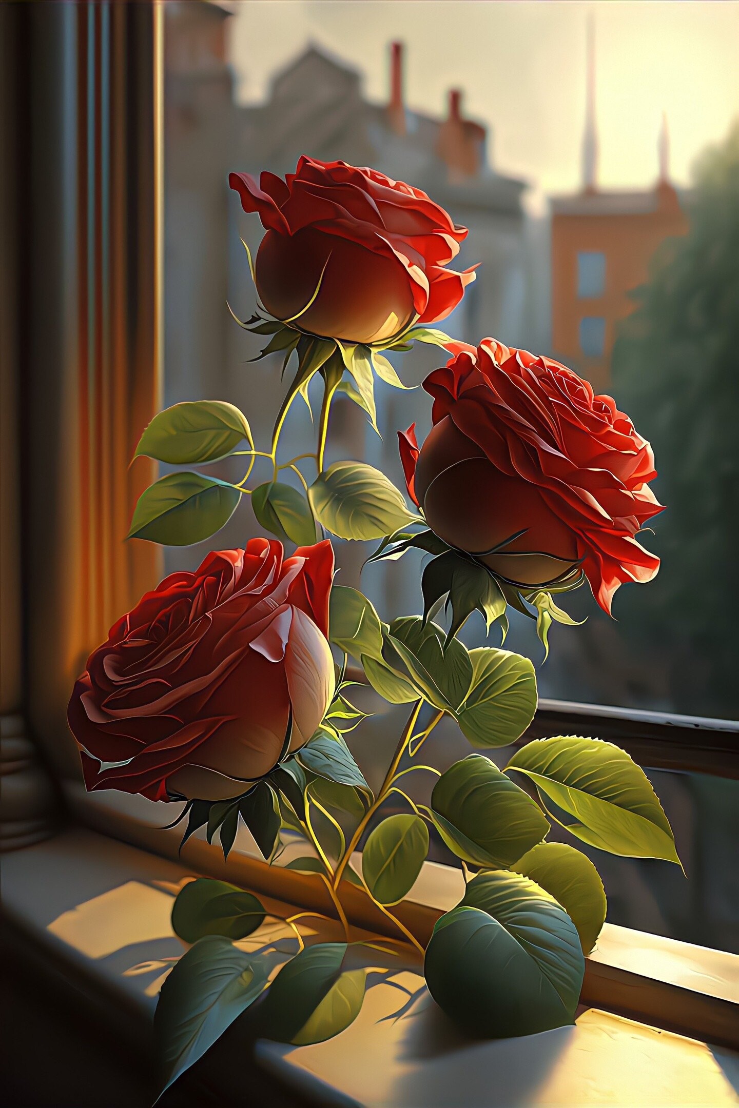 ArtStation - Window rose group of pictures | Artworks