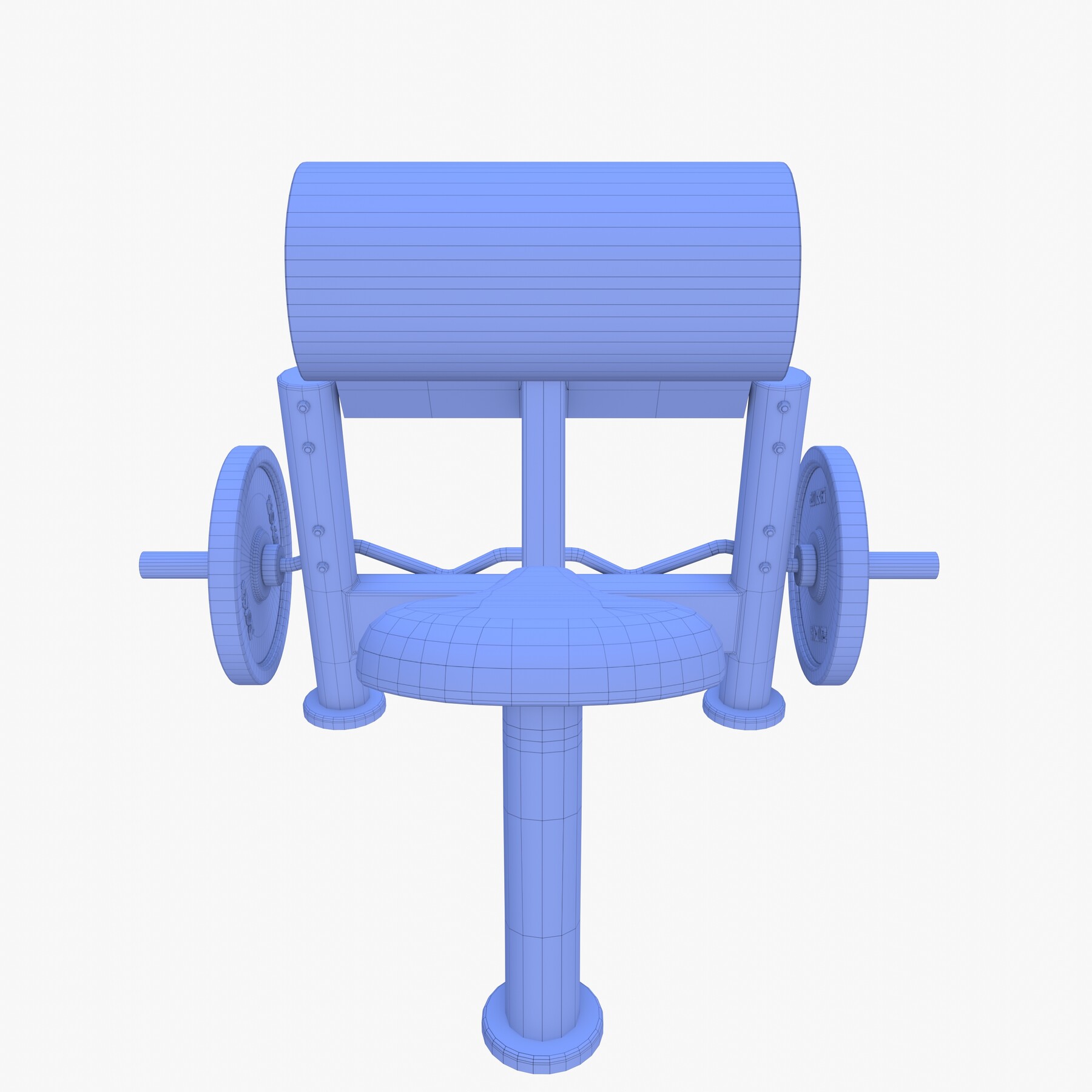 ArtStation - Curl bench | Game Assets