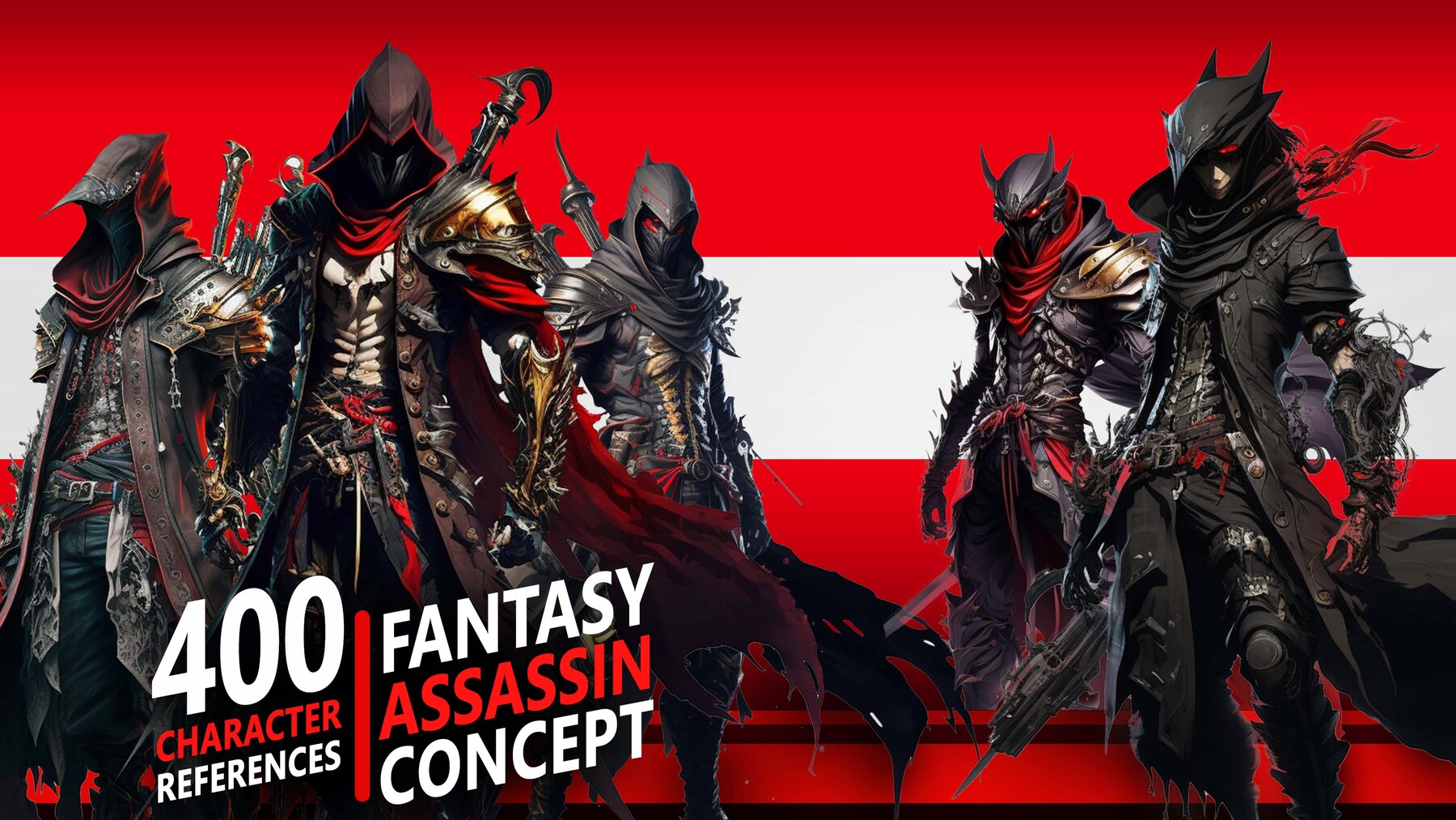 ArtStation - 400 Fantasy Assassin Concept - Character references | Artworks