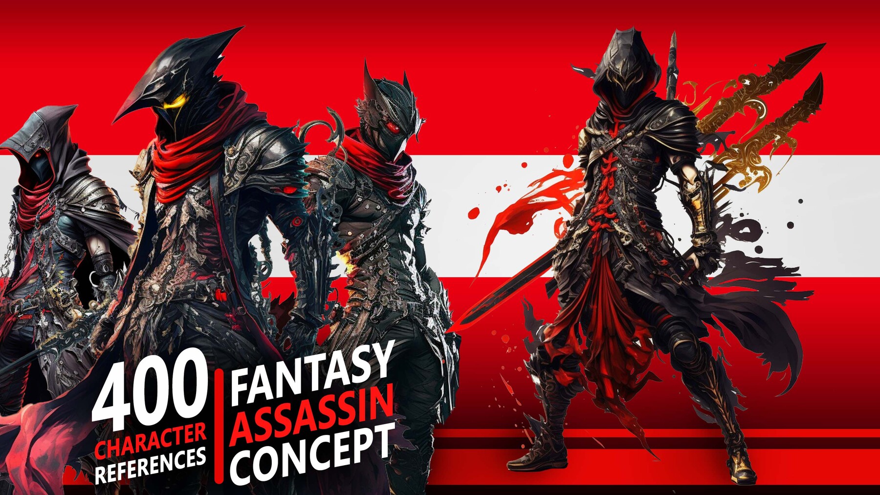ArtStation - 400 Fantasy Assassin Concept - Character references | Artworks