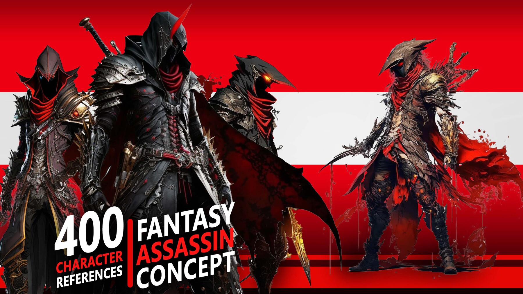 ArtStation - 400 Fantasy Assassin Concept - Character references | Artworks