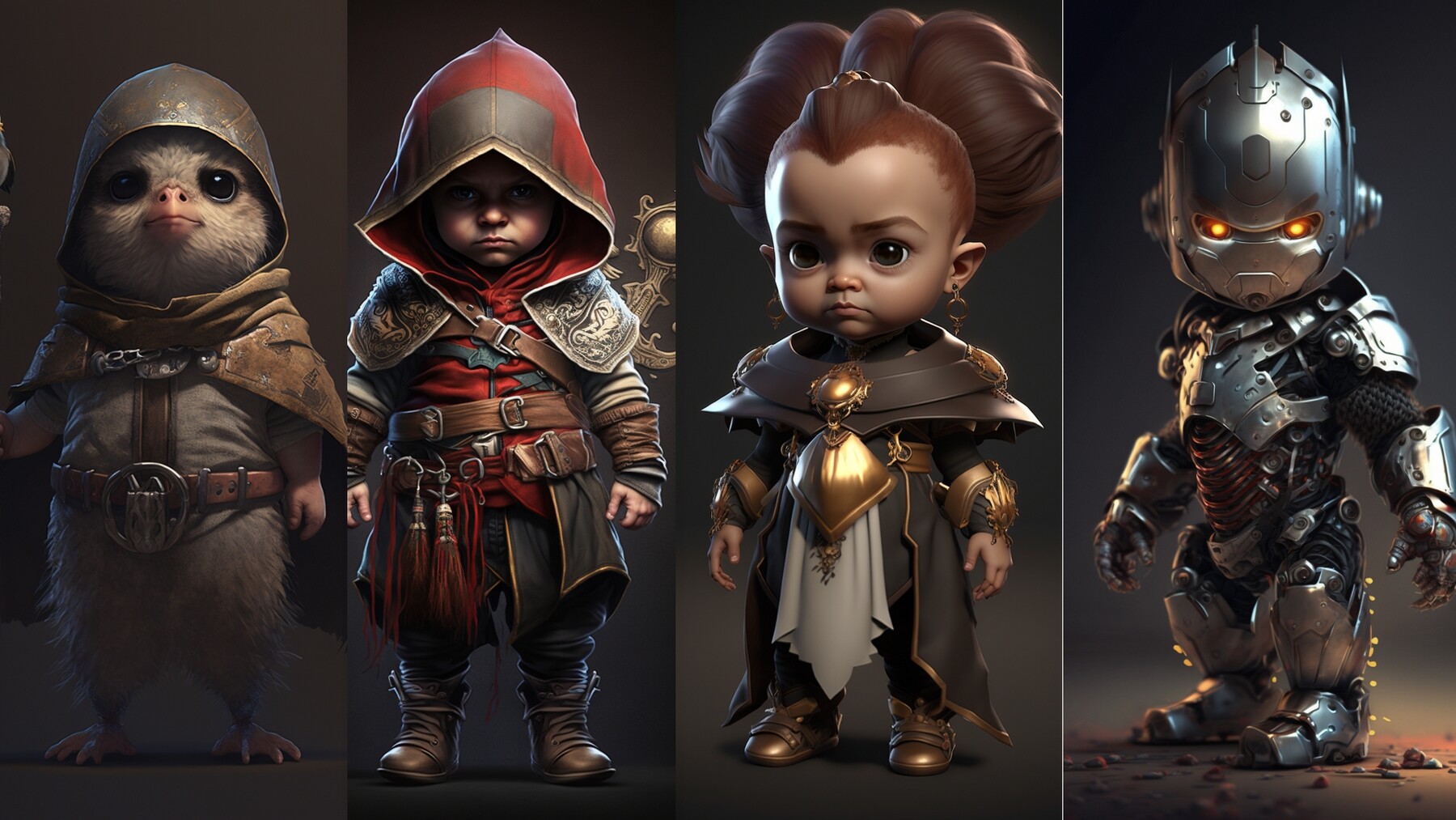 ArtStation - Cute and Fierce: 8K Collection of 60 Baby Gaming ...