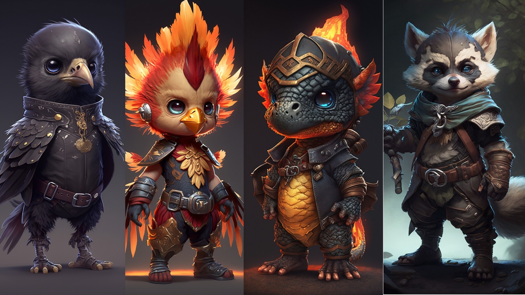 ArtStation - Cute and Fierce: 8K Collection of 60 Baby Gaming ...