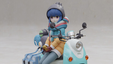 ArtStation - Shima Rin - Yuru Camp 3d Print Figure | Resources