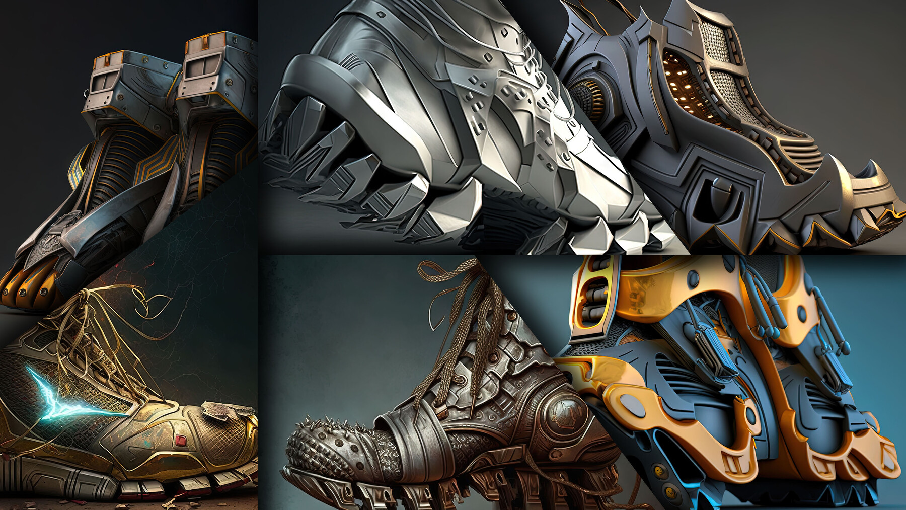 ArtStation - 110 Sci_Fi Iron shoes (More Than 8K Resolution) | Artworks