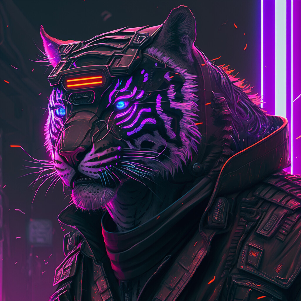 ArtStation - Cyberpunk tiger | Artworks