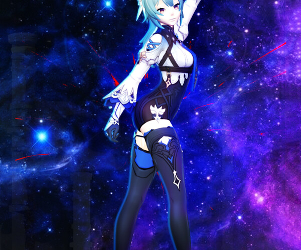 ArtStation - Genshin Impact - Eula Bishoujo Statue 3D print Model 3D print model | Resources