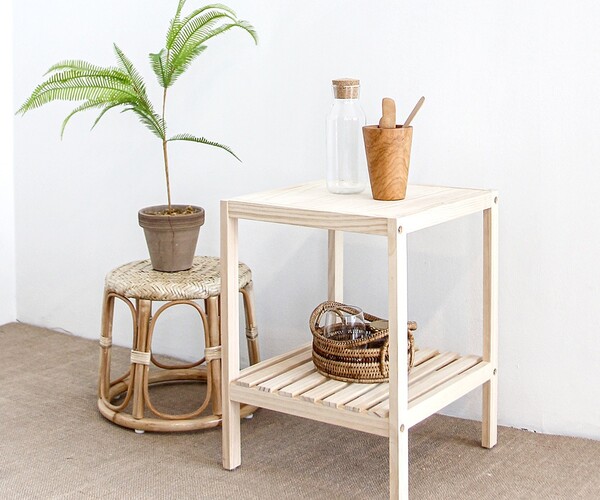 ArtStation - Pure solid wood mini table | Resources