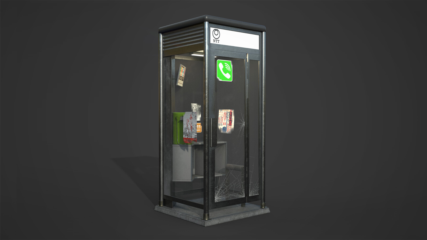 ArtStation - Japanese phonebox | Game Assets