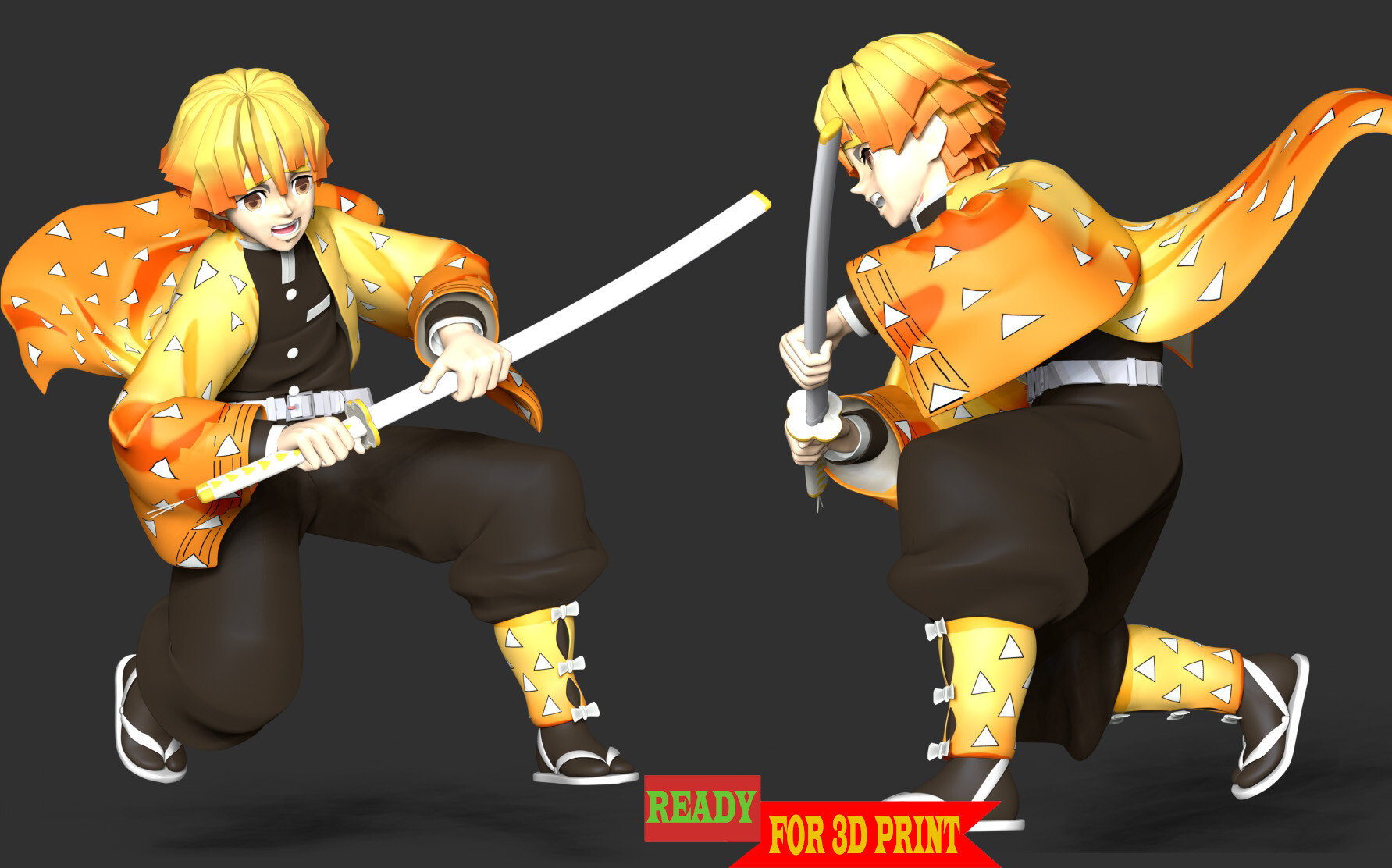 ArtStation - Zenitsu Agatsuma - Demon Slayer | Resources