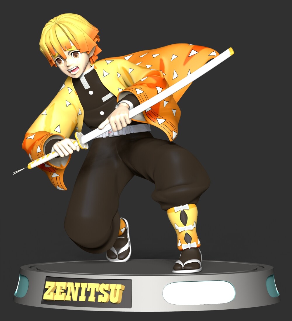 ArtStation - Zenitsu Agatsuma - Demon Slayer | Resources