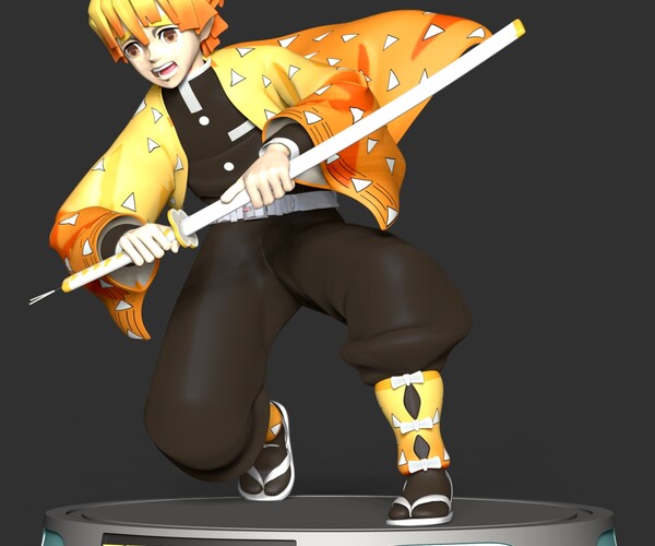 ArtStation - Zenitsu Agatsuma - Demon Slayer | Resources