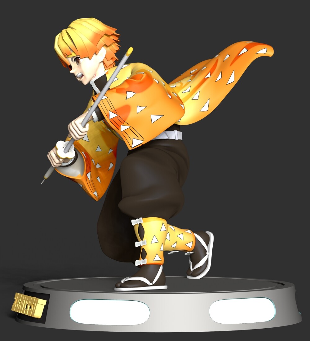 ArtStation - Zenitsu Agatsuma - Demon Slayer | Resources