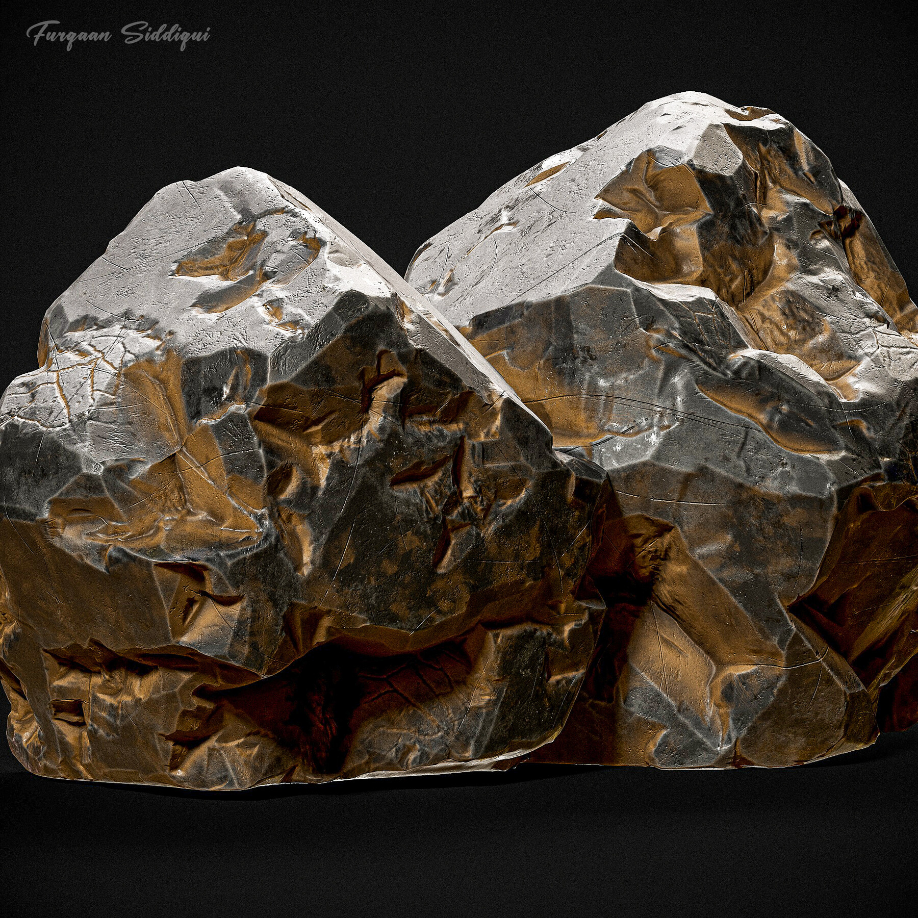 ArtStation - Realistic PBR Rock | Game Assets