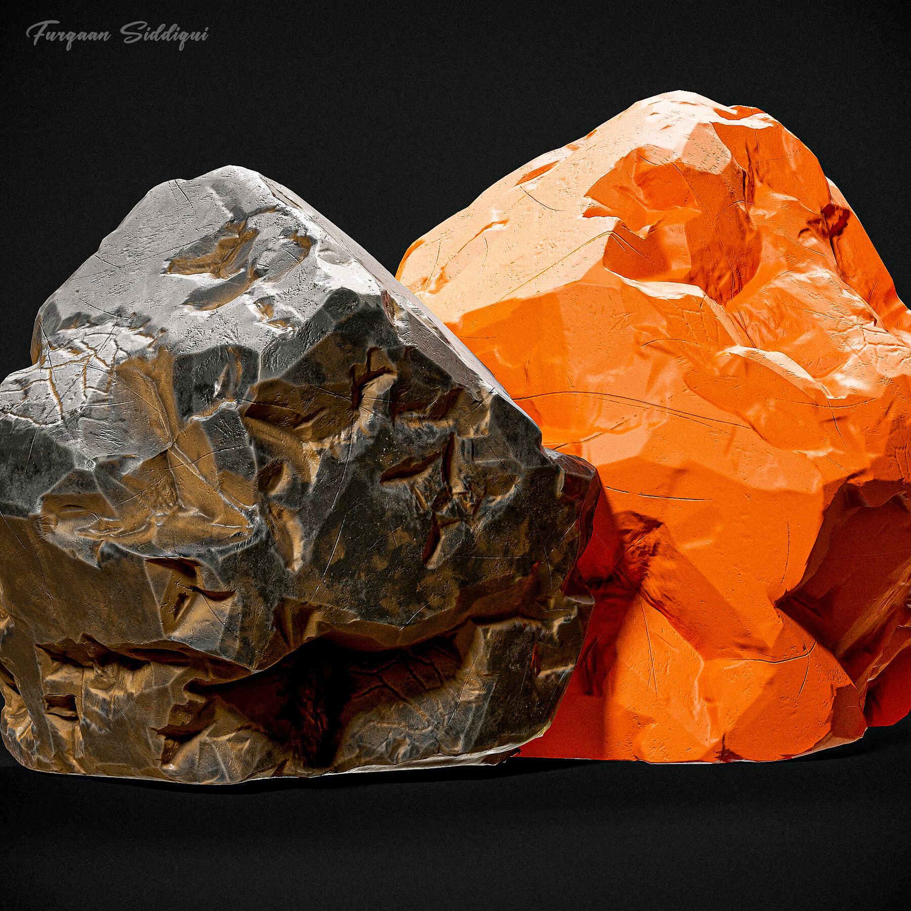 ArtStation - Realistic PBR Rock | Game Assets