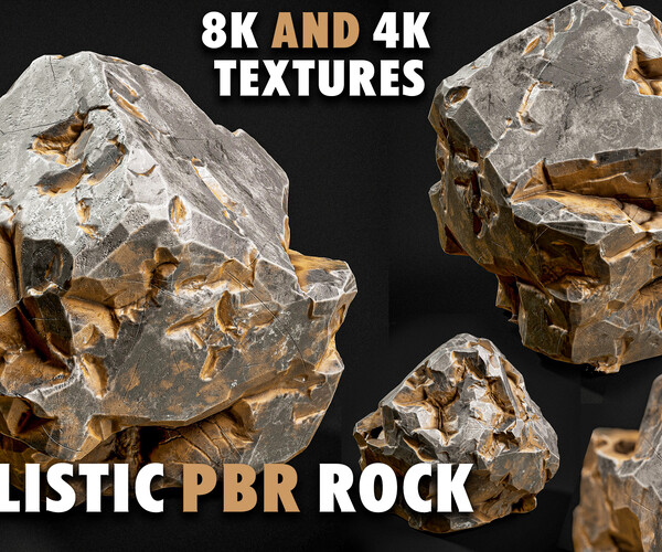 ArtStation - Realistic PBR Rock | Game Assets
