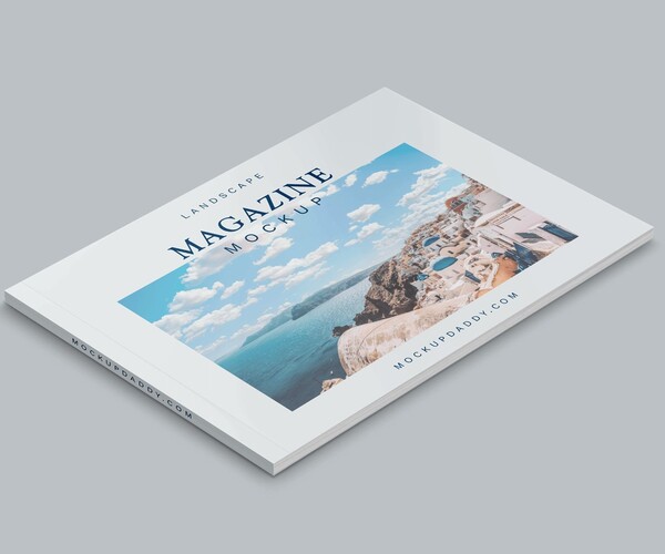 ArtStation - A4 Landscape Magazine Mockup | Artworks