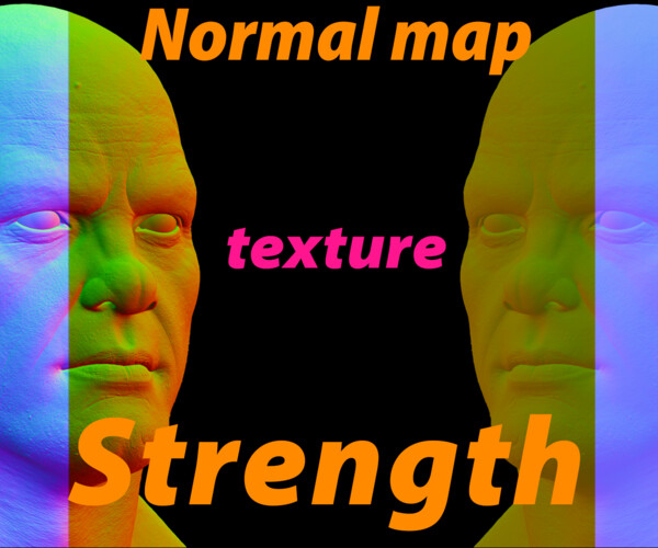 ArtStation - Blender - "Normal map strength" node | Resources