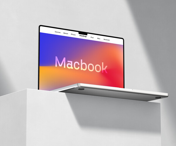 ArtStation - Macbook Scene Mockup 1 | Artworks