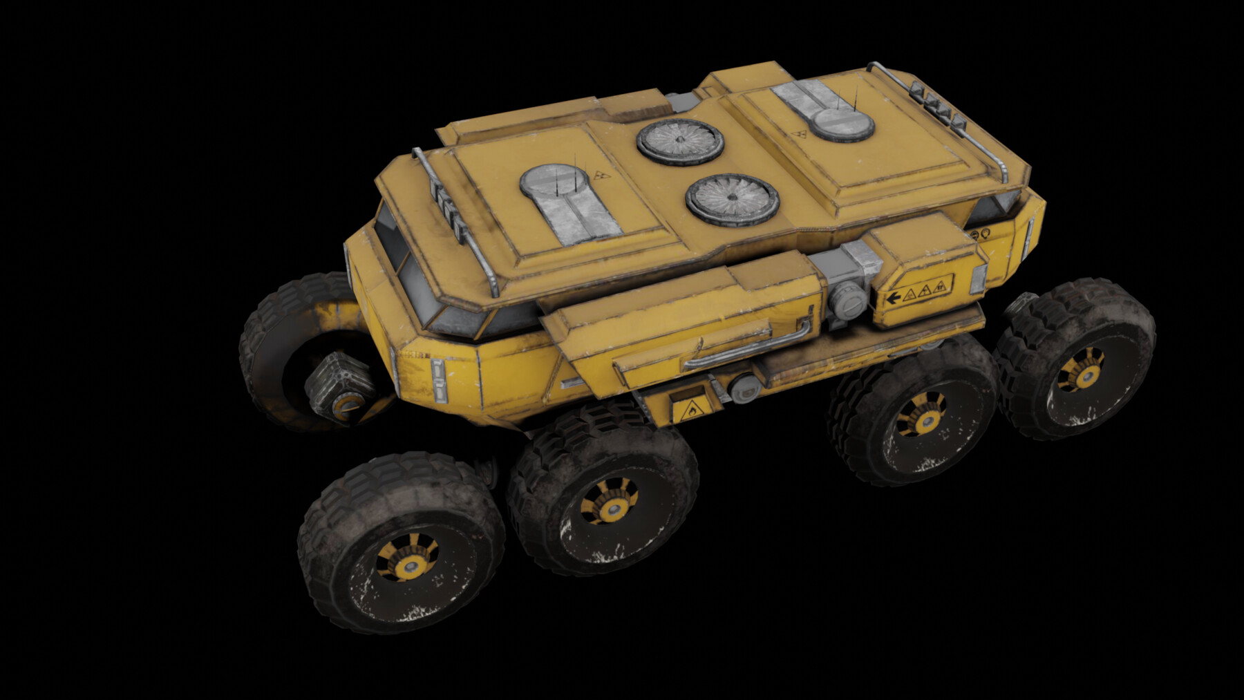 ArtStation - Space vehicle 3D model Rigged | Game Assets