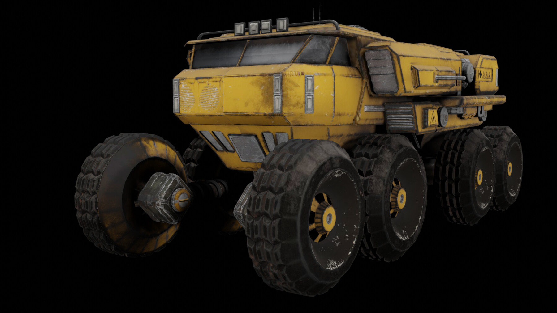 ArtStation - Space vehicle 3D model Rigged | Game Assets