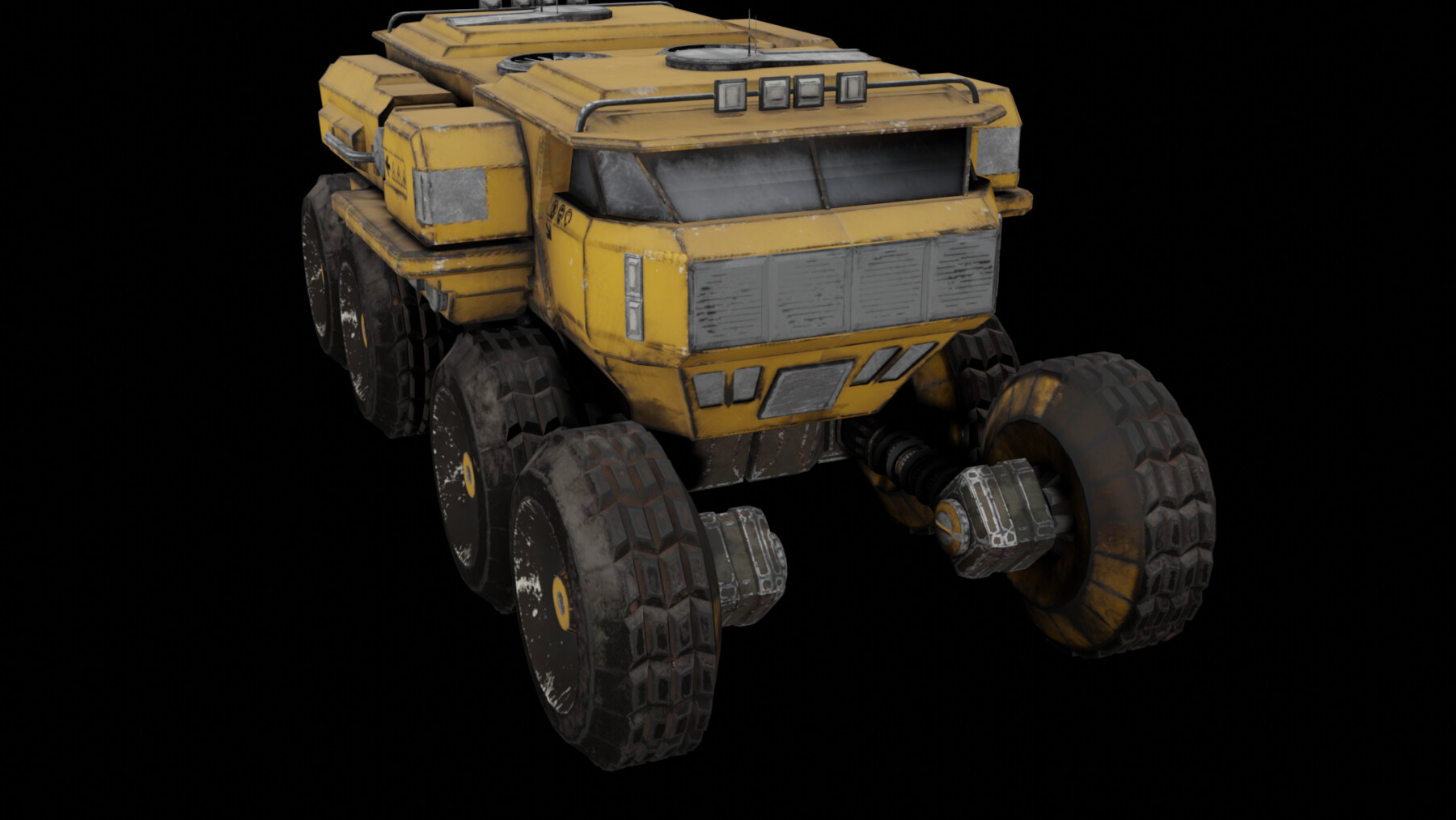 ArtStation - Space vehicle 3D model Rigged | Game Assets