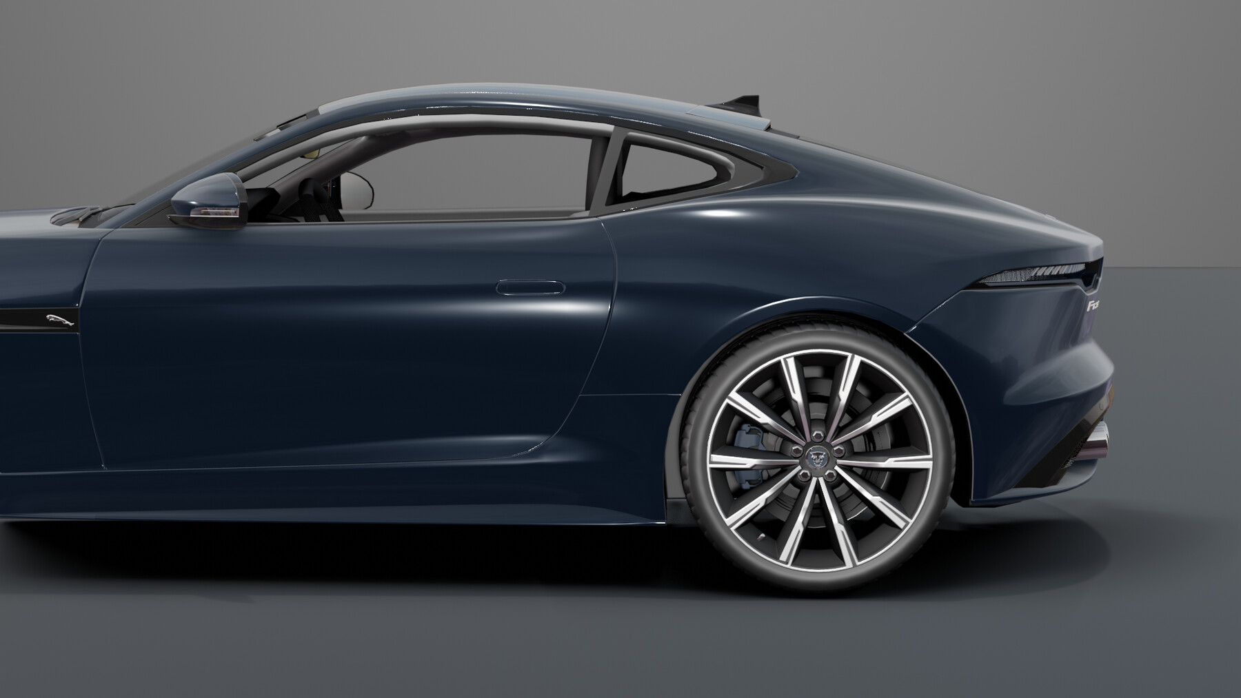 ArtStation - Jaguar F- type blue grey car | Game Assets