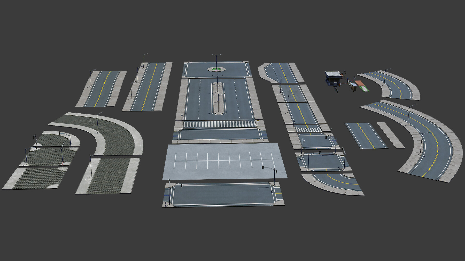 ArtStation - Road Pack Extended PBR v2 | Game Assets