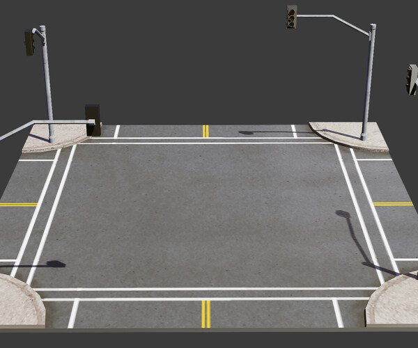 ArtStation - Road Pack Extended PBR v2 | Game Assets