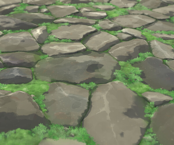 ArtStation - Ghibli Stylized Bricks Material sbs&sbsar files | Game Assets