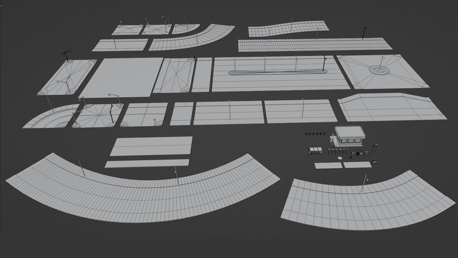 ArtStation - Road Pack Extended PBR v2 | Game Assets