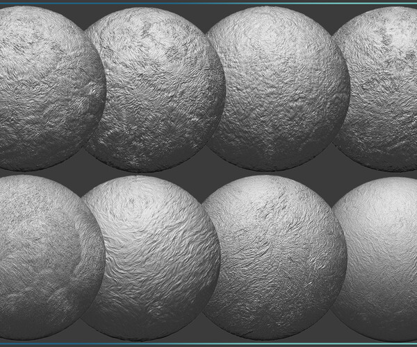 ArtStation - 50 Fur and Hair Alphas (Tileable, Displacement Map) vol.6 ...