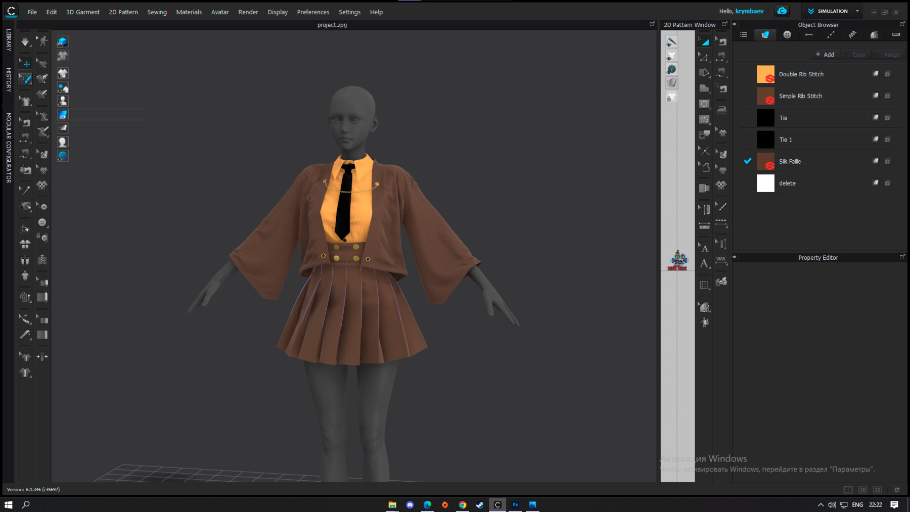 ArtStation - Anime outfit#1. Marvelous Designer / Clo 3D project +obj ...