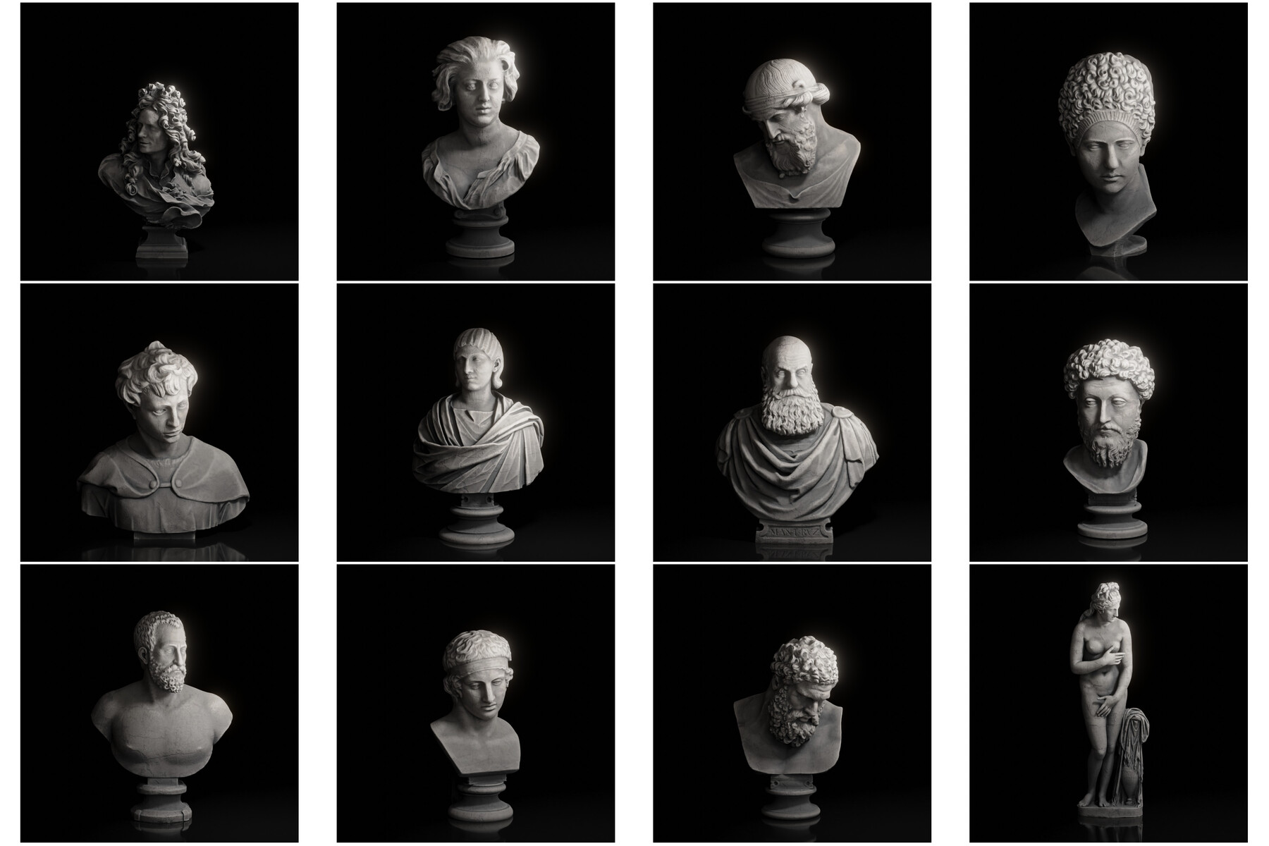 ArtStation - 160+ Famous Statues in Rome 3d models Pack Ⅱ | Resources