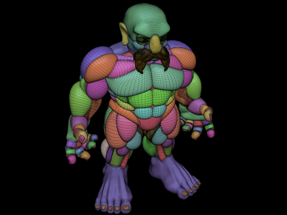 Lucian Bogdan - miniature base mesh Dwarf male blockout for and figures ...