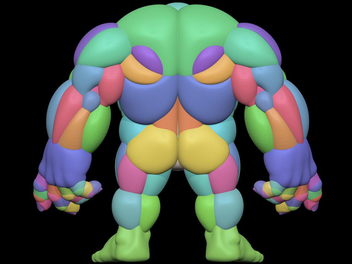 ArtStation - miniature base mesh Ogre orc troll blockout for and ...