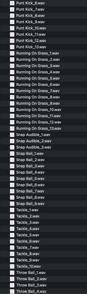 ArtStation - Football Sound Effects | Game Assets