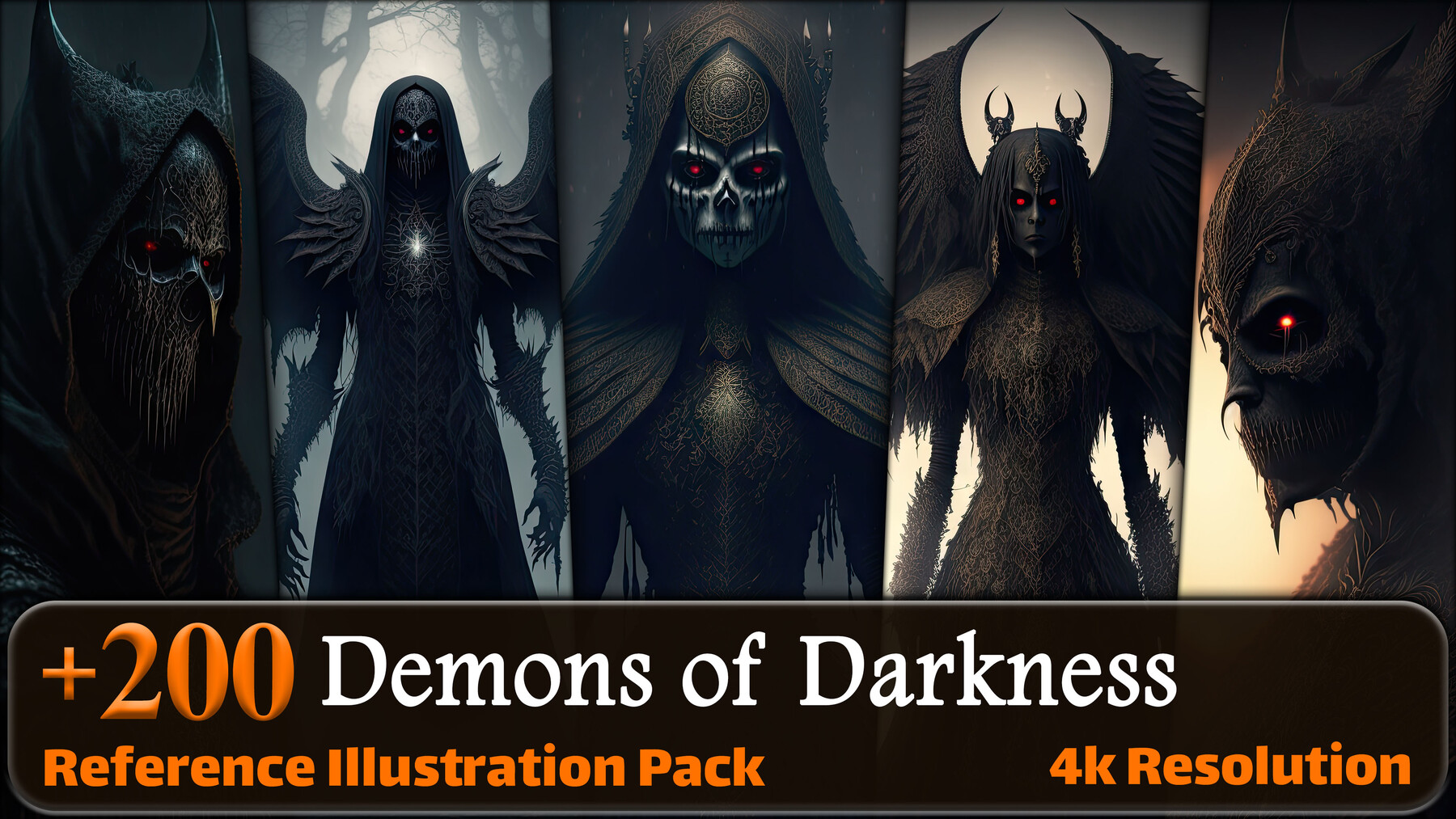 ArtStation - 200 Demons of Darkness Reference Pack | 4K | v.1 | Artworks