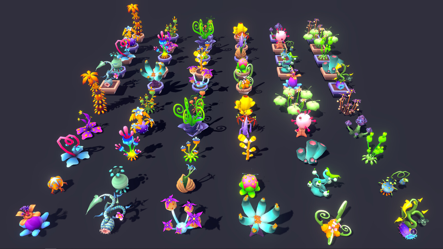 ArtStation - Stylize Plants and Flowers Pack 02 | Game Assets