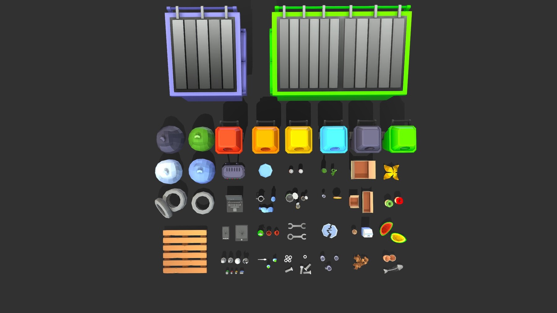 ArtStation - Stylize Low Poly Garbage Pack | Game Assets
