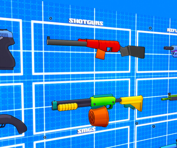 ArtStation - Stylize Low Poly Weapon Pack | Game Assets