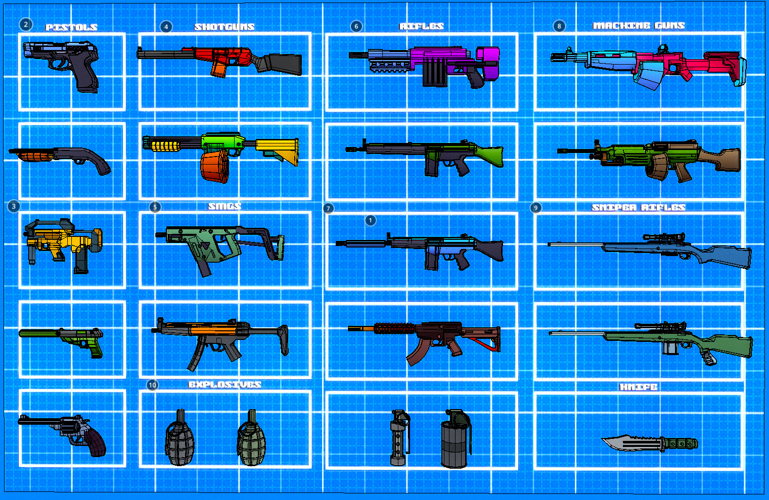 ArtStation - Stylize Low Poly Weapon Pack | Game Assets