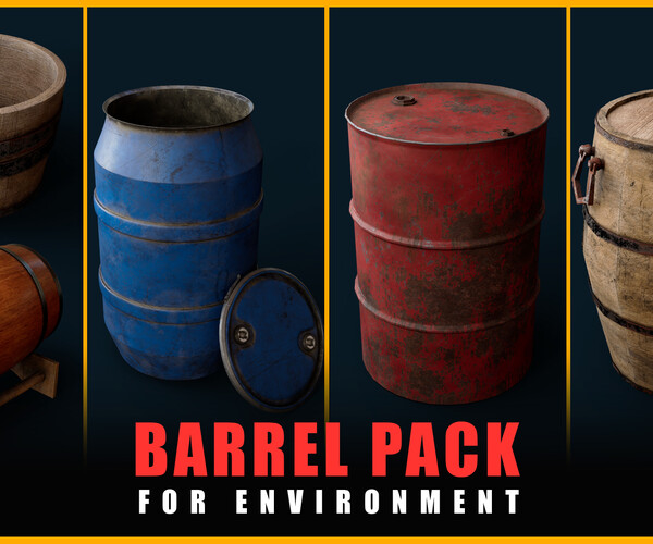 ArtStation - Barrel Pack | Resources